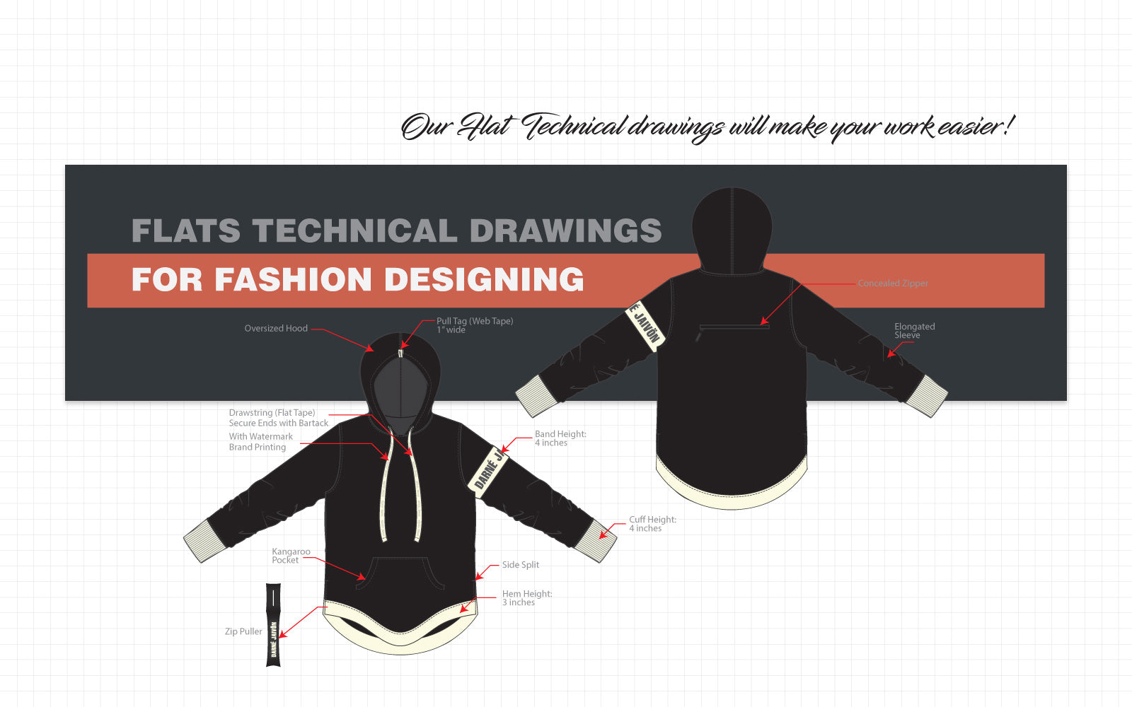 Flats Technical Drawing For Fashion - VecFashion