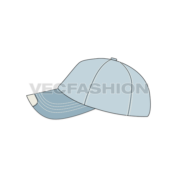 Bull Denim Baseball Cap - VecFashion