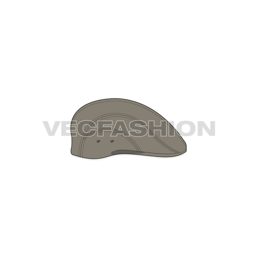 Classic Flat Cap Vector - VecFashion