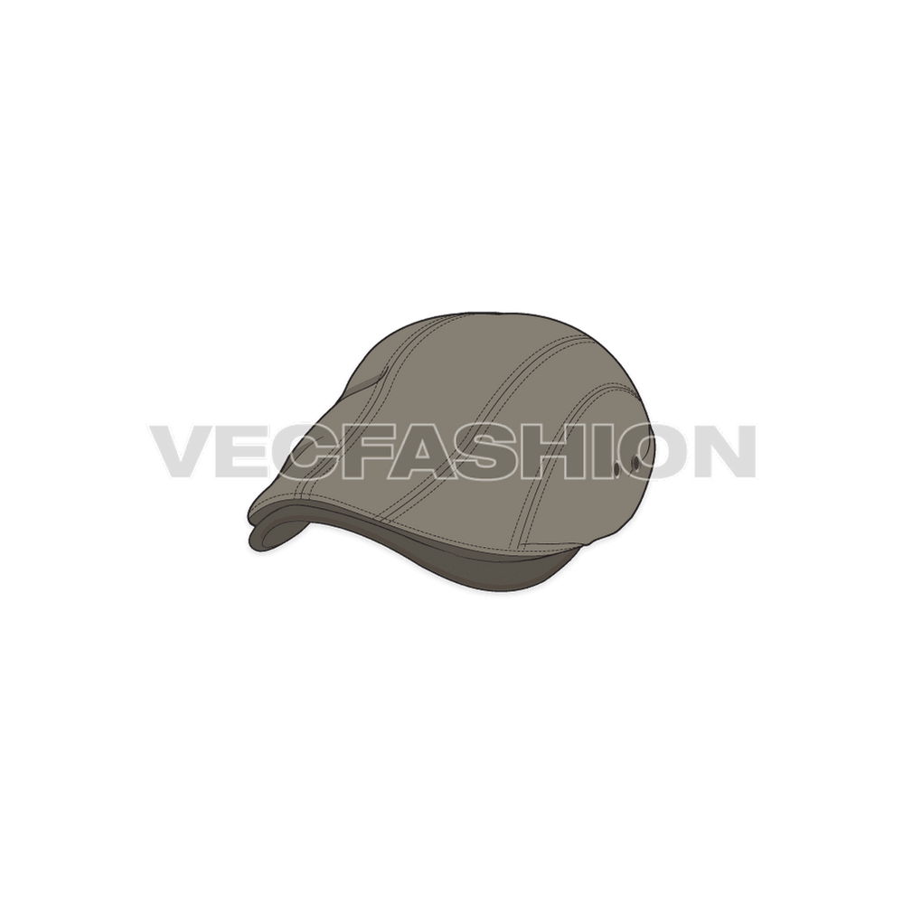 Classic Flat Cap Vector - VecFashion