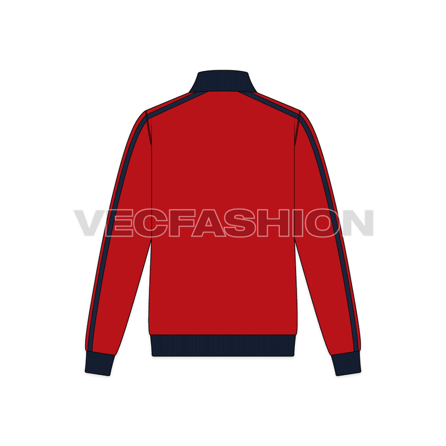 Mens Activewear Track Jacket - VecFashion