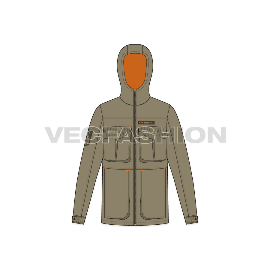 Mens Army Field Jacket - VecFashion