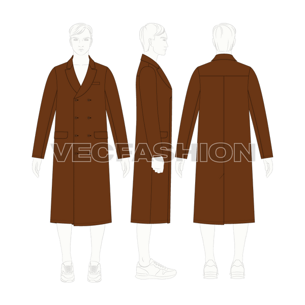 Mens British Warm Coat - VecFashion