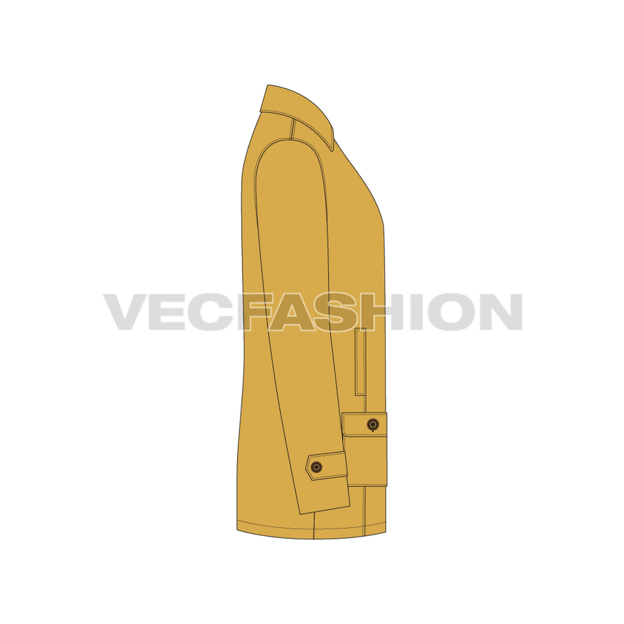Mens Car Coat Vector - VecFashion