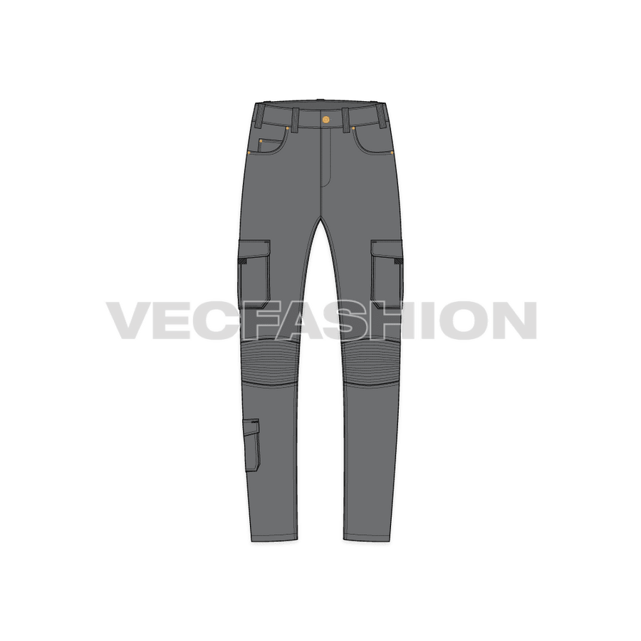 Mens Cargo Pants Template - VecFashion