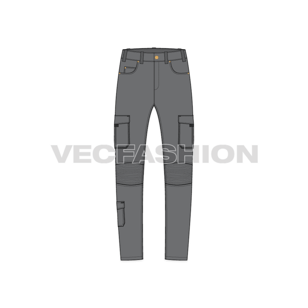 Men's Cargo Pants Template - Design Your Perfect Pants - VecFashion