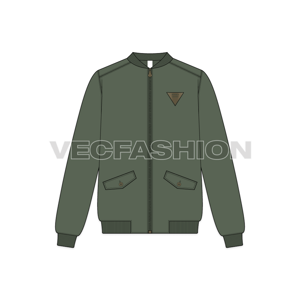 Mens Classic Vector Bomber Jacket - Craft Stylish Outerwear Creations ...