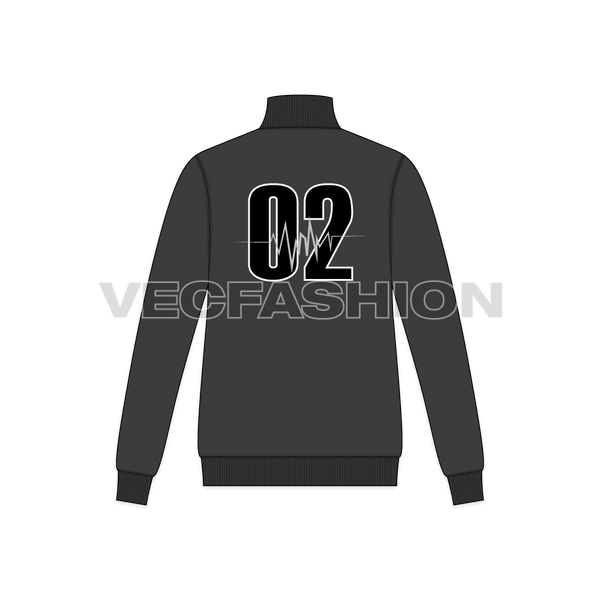 Mens Front Open Training Jacket - VecFashion