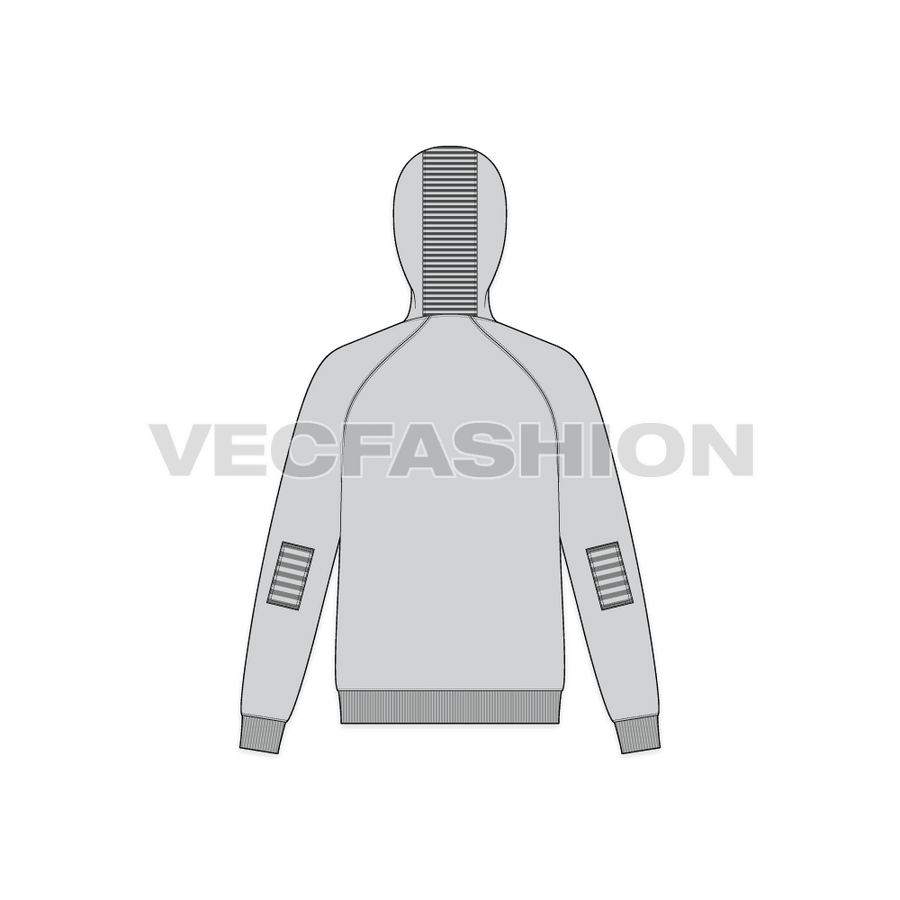 Mens Gray Pullover Hoodie - VecFashion