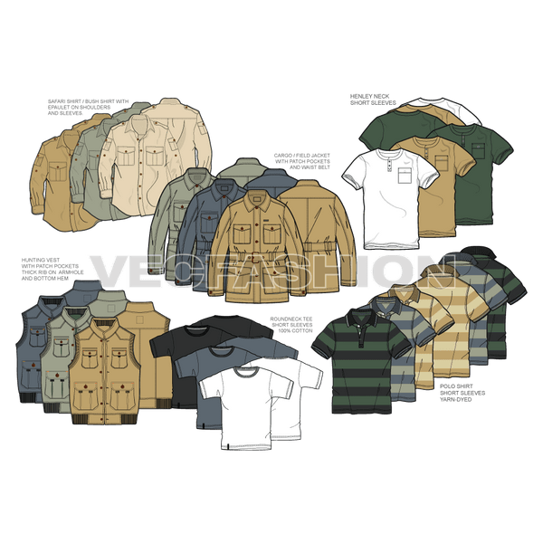 Men's Hunting Clothing Set - VecFashion