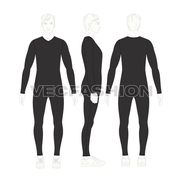 Mens Lycra Compression Set - VecFashion