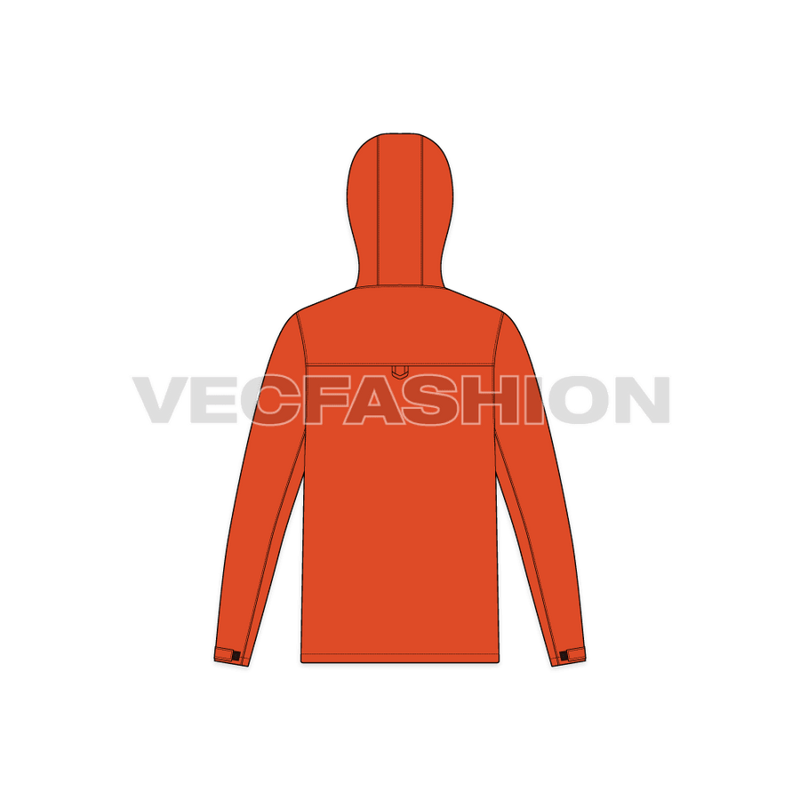 Mens Outdoor Climbing Jacket Vector Template - VecFashion