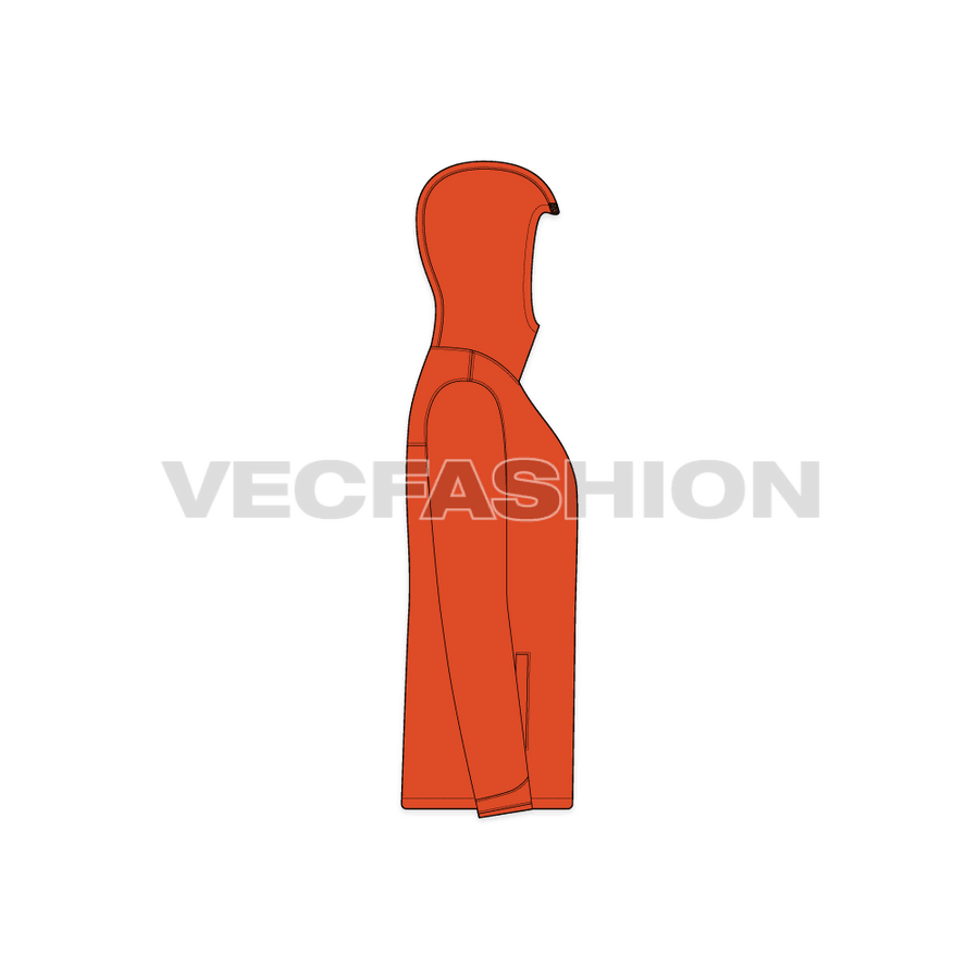 Mens Outdoor Climbing Jacket Vector Template - VecFashion