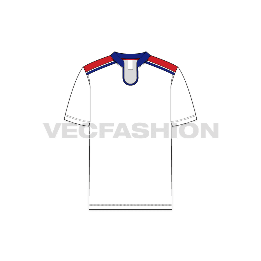 Mens Sport Open Neck T-shirt - VecFashion