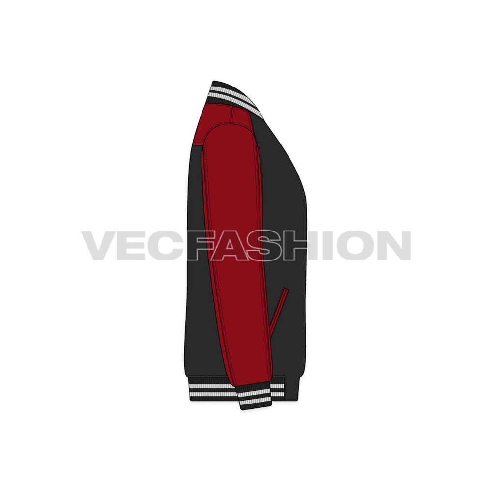 Mens Stylish Varsity Jacket - VecFashion