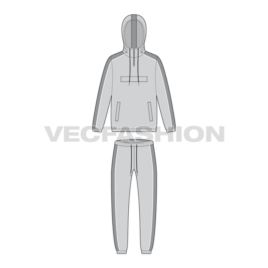 Mens Windbreaker Set - VecFashion