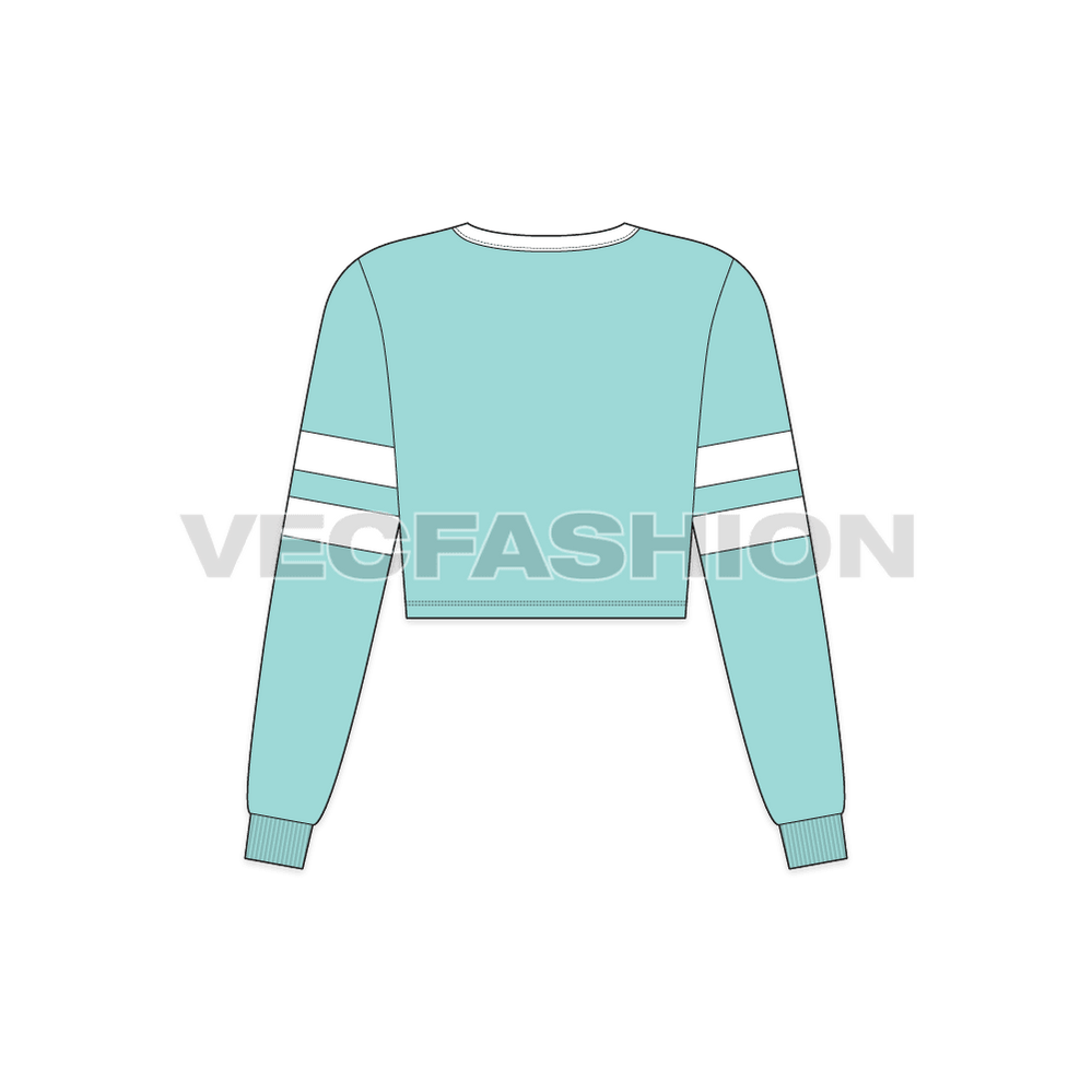 Teen Girls Cropped Sweatshirt - VecFashion