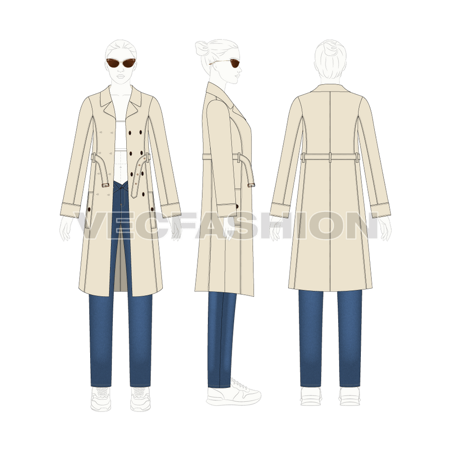 Women Denim Jeans with Undone Look - VecFashion