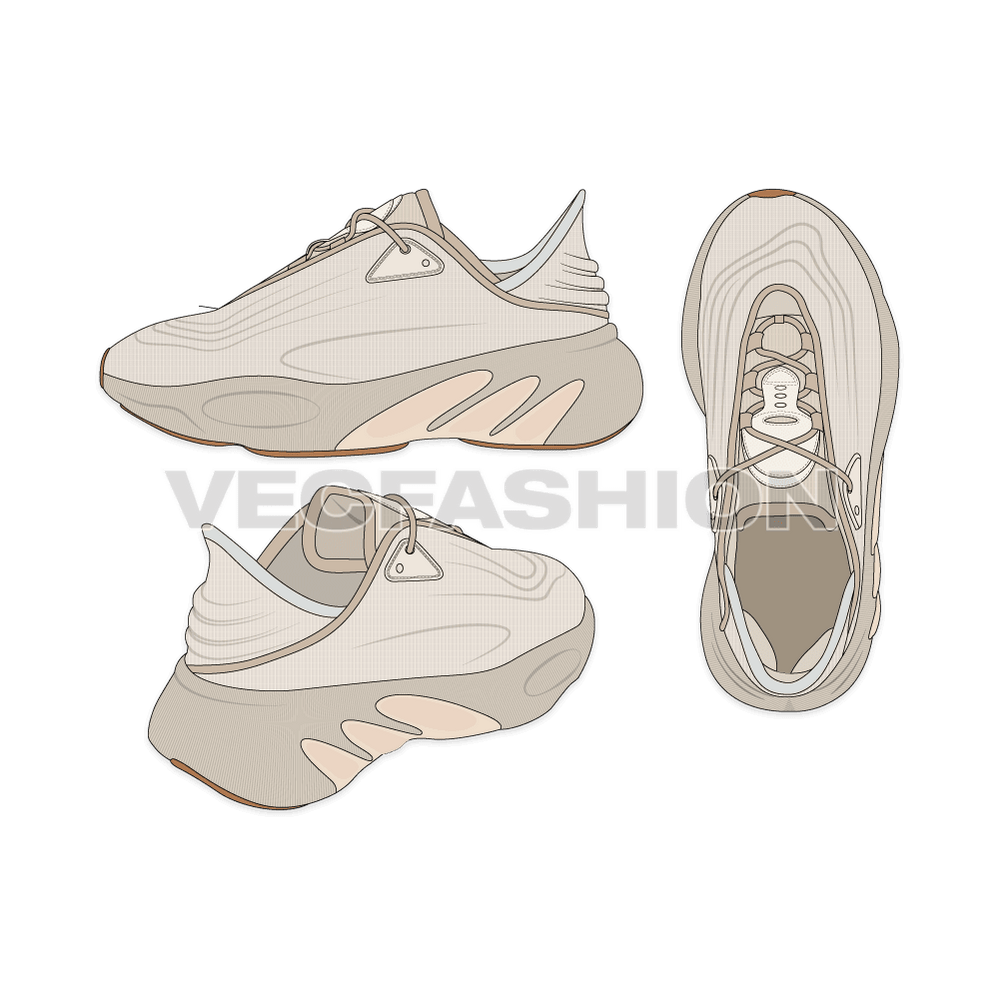 Women Retro Style Sneakers - VecFashion