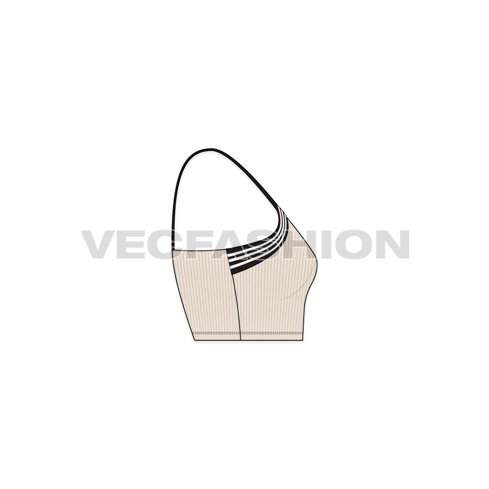Women's Cross-Front Crop Top - VecFashion