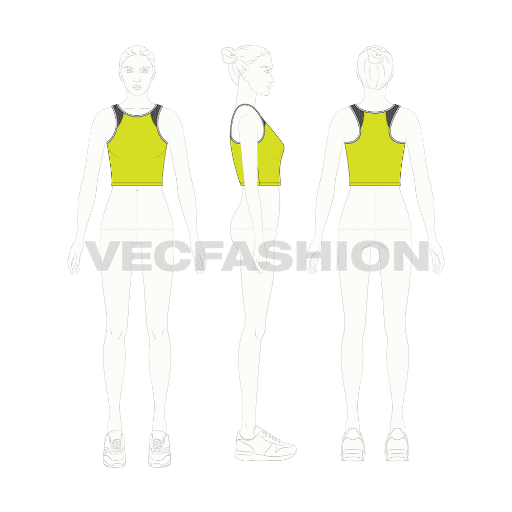 Women's Lycra Sport Top - VecFashion