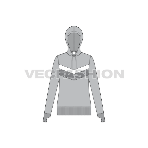 Women's Slim Fit Sport Hoodie - VecFashion