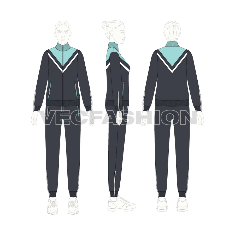 Women's Slim Fit Tracksuit - VecFashion